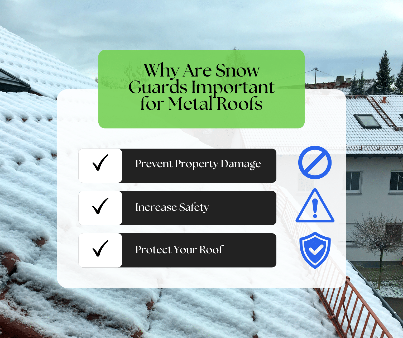 The Importance of Snow Guards for Metal Roofs | Enviroquest